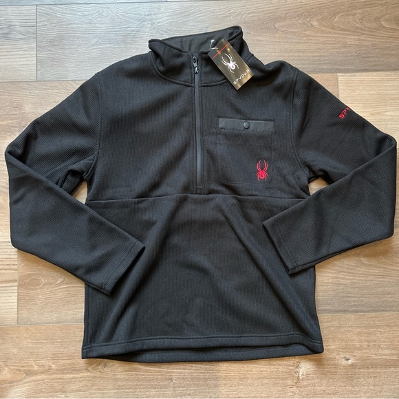 Spyder | Jackets & Coats | Mens Spyder 2 Zip Pullover Black Spfgd18301 ...